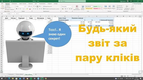 Як правильно зробити таблицю для звіту Excel Зведені таблиці Exсel для початківців українською