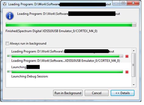 CCSv6 Load Program Hang At 97 Code Composer Studio Forum Code
