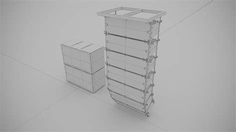 Line Array Concert Sound Speaker System Model TurboSquid