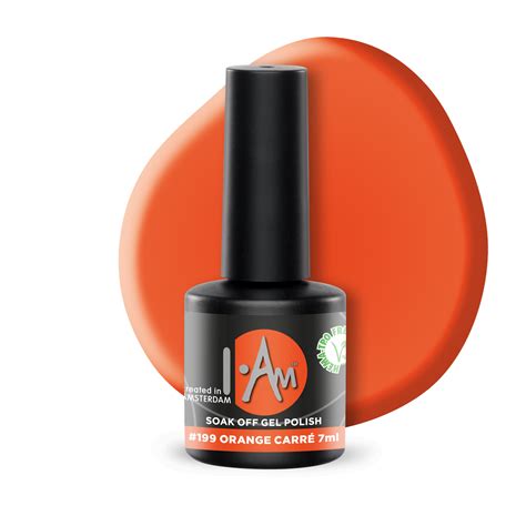 Iam Soak Off Gel Polish 199 Orange Carré 7ml Beauty Company