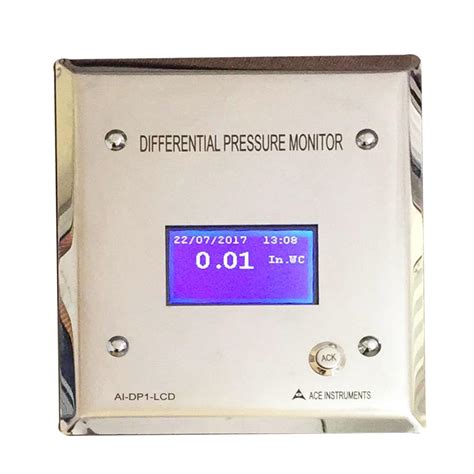 Differential Pressure Indicator Range 180 To 180 Pascals For Hospital Isolation And Clean