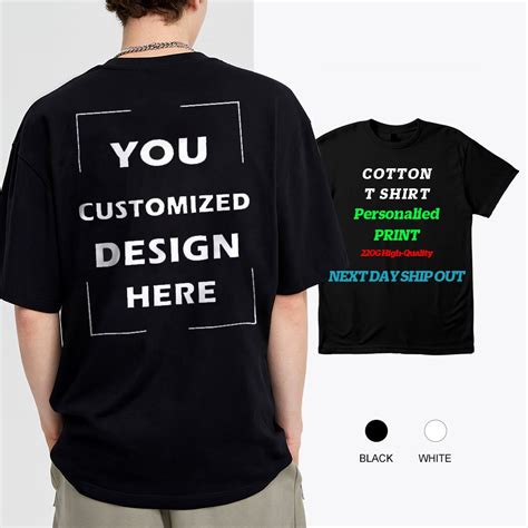 Customized T Shirt Printed T Shirt Large Size T Shirt 300g Thick Fabric