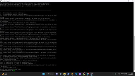 Error Installing Hestia Control Panel Hestia Control Panel Discourse