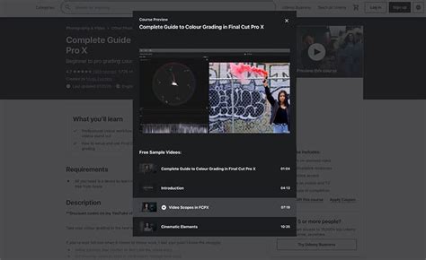 Top 10 Best Color Grading Courses Online