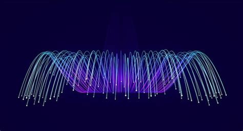 Premium Vector Abstract Digital Big Data Background Fiber Optic Network Lines Data Flow