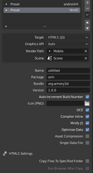 Blender Panel Visible Python General Armory D