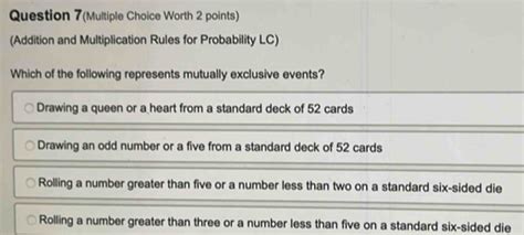 solved question 7 multiple choice worth 2 points addition and