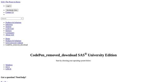 Sas University Edition Download Windows Lasopaof