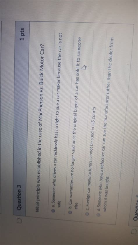 Solved 1 Pts Question 1 Which Of The Following Would Be An