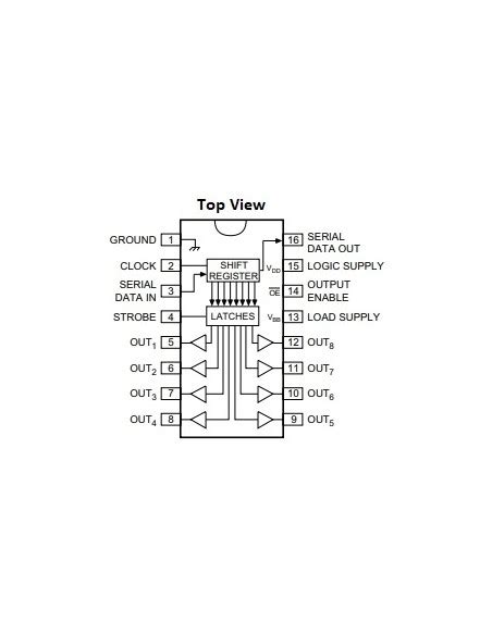 Mic5891 8 Bit Serial Input Latched Source Driver