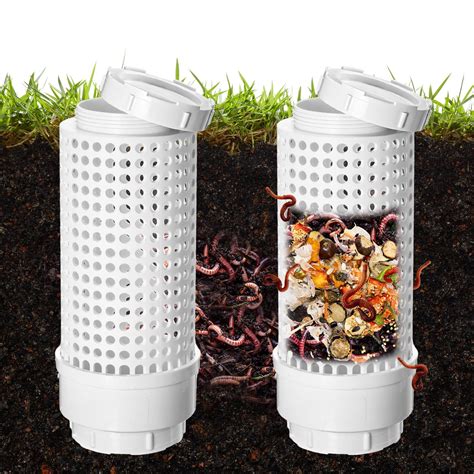 Buy Blosssound 2 Pcs Inground Worm Com Outdoor Farm Compost Bin