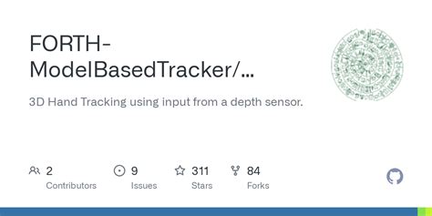 GitHub FORTH ModelBasedTracker HandTracker D Hand Tracking Using Input From A Depth Sensor