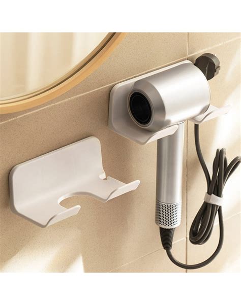 화이트 홀더형 헤어 드라이기거치대 드라이기걸이