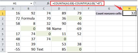 How To Count Non Zero Values In Excel Printable Online