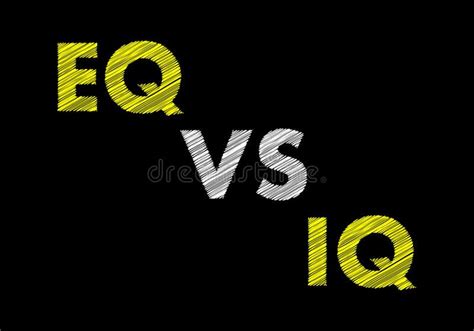 IQ And EQ Comparison Stock Illustration Illustration Of Learning