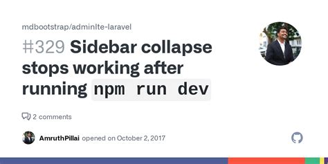 Sidebar Collapse Stops Working After Running `npm Run Dev` · Issue 329 · Mdbootstrapadminlte