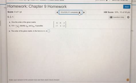 Solved Save Homework Chapter 9 Homework Score 0 Of 1 Pt 19