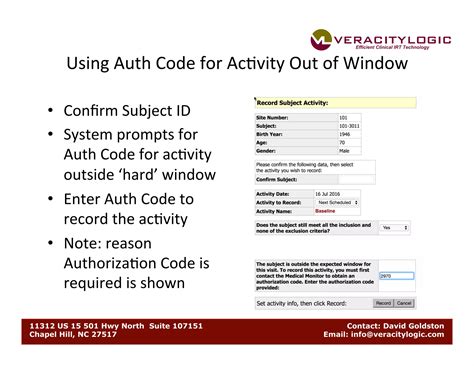 Vl Presentation Managing Protocol Deviation Using Authorization Codes