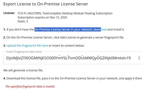Unable To License Testcomplete On Pc With No Internet Access Smartbear Community