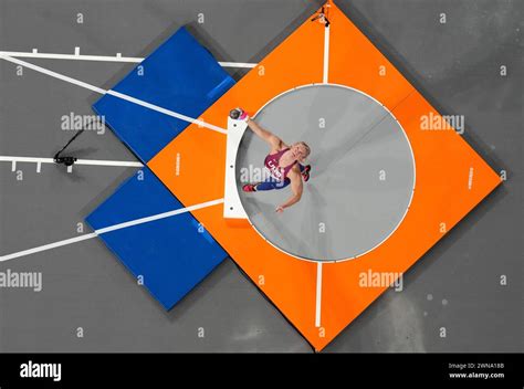 Usas Maggie Ewen In Action During The Womens Shot Put During Day One Of The World Indoor