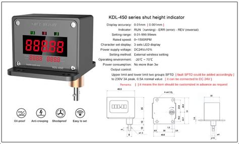Smart Eletronic Shut Height Indicator Tradekorea