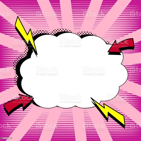 복사 공간과 다채로운 낙서가있는 만화 빈 연설 거품 소셜 미디어 메시징 및 연결을 나타내는 폭발 프레임 워크에서 빈 템플릿 디자인 고풍스런에 대한 스톡 벡터 아트 및 기타