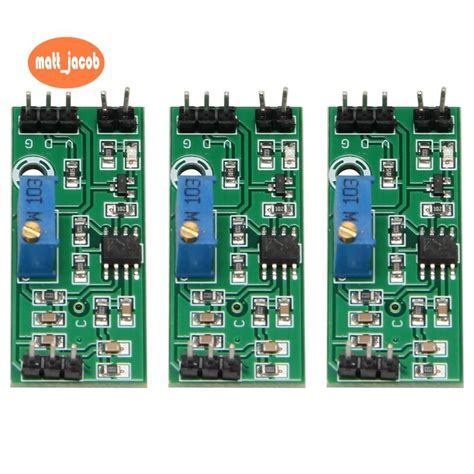 3pcs Lm393 35 24v Voltage Comparator Module With Led Indicator High Level Output Analog