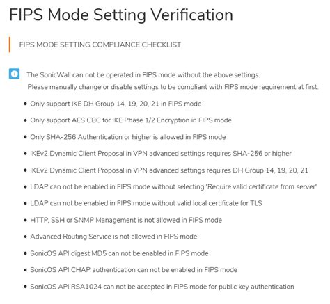 How To Enable The Fips Mode Checklist