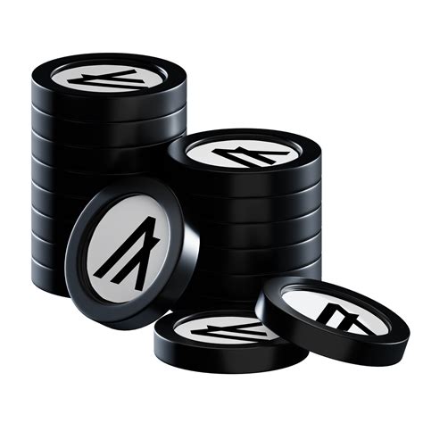 Algorand Algo Coin Stacks Cryptocurrency 3d Render Illustration