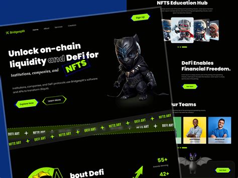 Nft Landing Page L Website Redesign Behance