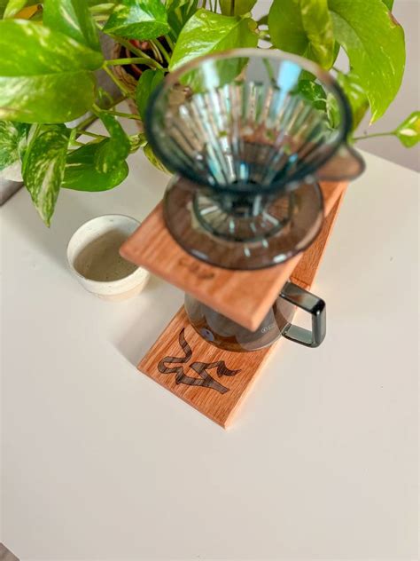 ستاند V60 خشب طبيعي سنديان