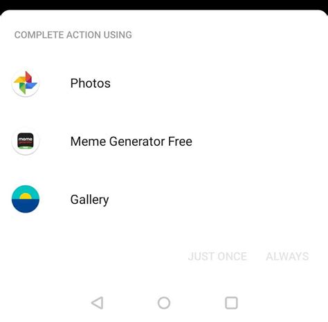 Android List All Gallery Apps And Camera To Choose Picture From