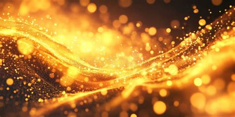 A Dynamic 3d Background With A Cascade Of Glowing Particles Forming A Mesmerizing Fluid Wave