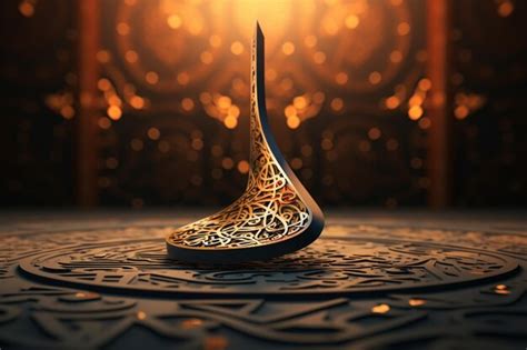Premium Photo Islamic Background Showcasing A Fusion Of Arabic Generative Ai