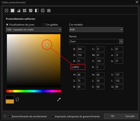 aplicando o efeito dourado em um texto no coreldraw 2022