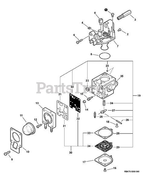 Echo SRM Echo String Trimmer SN Carburetor Parts Lookup With