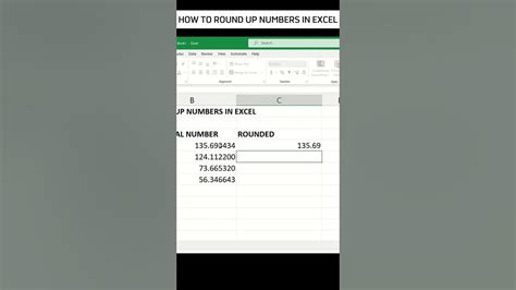 How To Round Up Numbers In Excel Minhacademy Excel Round Youtube