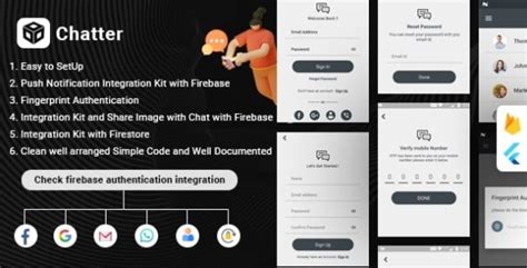 Chatter V10 Flutter Firebase Chat Authentication And Social Media