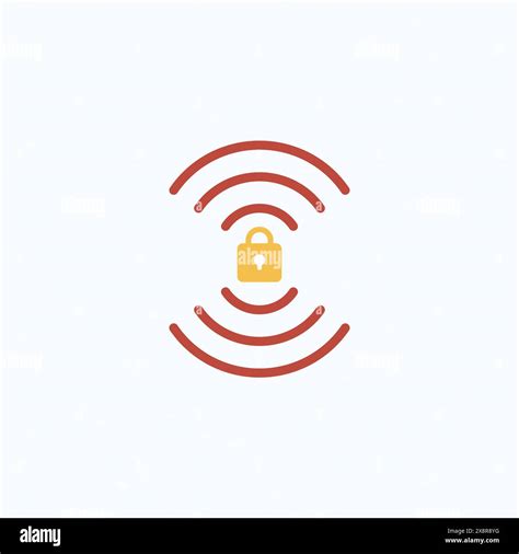 Wifi Symbol And Lock Icon Blocked Wireless Internet Signal Wi Fi Signal Error Failure Wifi