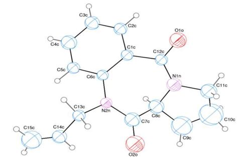 The Asymmetric Unit Of The Title Compound With The Atom Numbering