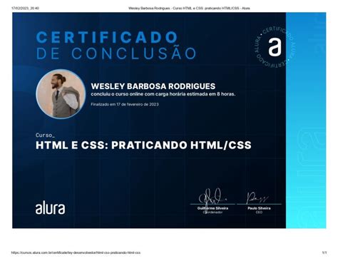 Css Html Aprendinaalura Wesley Rodrigues