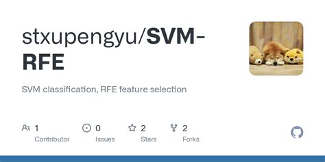 github stxupengyu svm rfe svm classification rfe feature selection