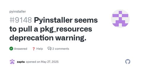 Pyinstaller Seems To Pull A Pkg Resources Deprecation Warning