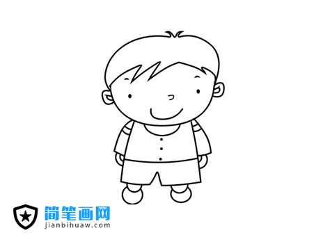 小p孩子简笔画图片 简笔画网