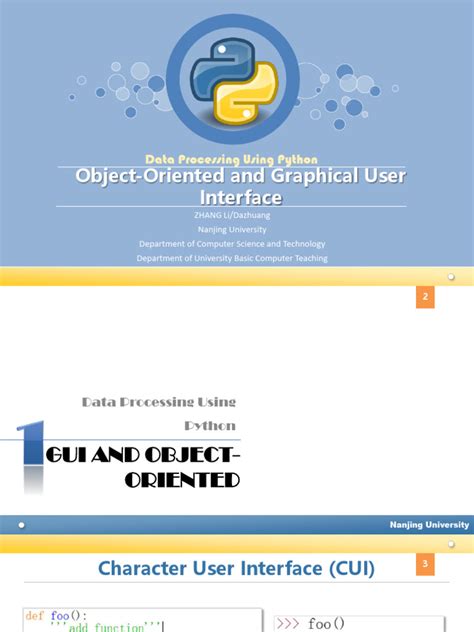 5 Object Oriented And Graphical User Interface Pdf Class Computer