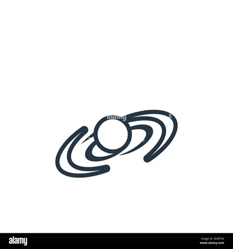 Galaxy Outline Vector Icon Thin Line Black Galaxy Icon Flat Vector Simple Element Illustration