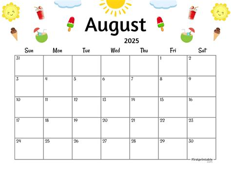 August 2025 Calendars 40 Free Printable Pdf
