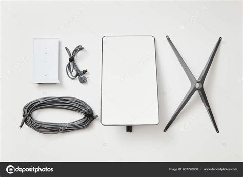 Kyiv Ukraine January 2023 Basic Starlink Kit Antenna Router Base