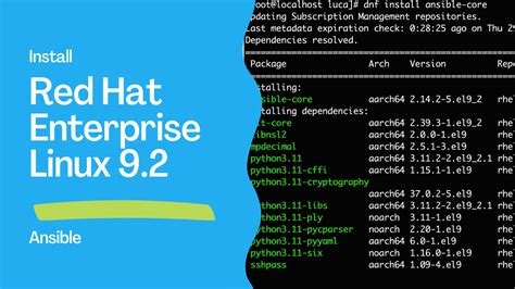 how to install ansible in redhat enterprise linux rhel 9 2 ansible
