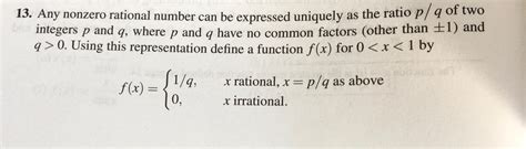 solved 13 any nonzero rational number can be expressed
